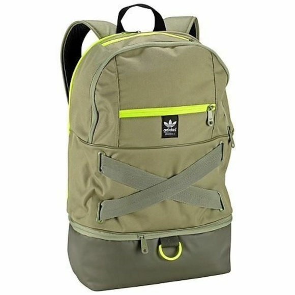 adidas | Bags | Adidas Originals Casual Tent Green Backpack | Poshmark